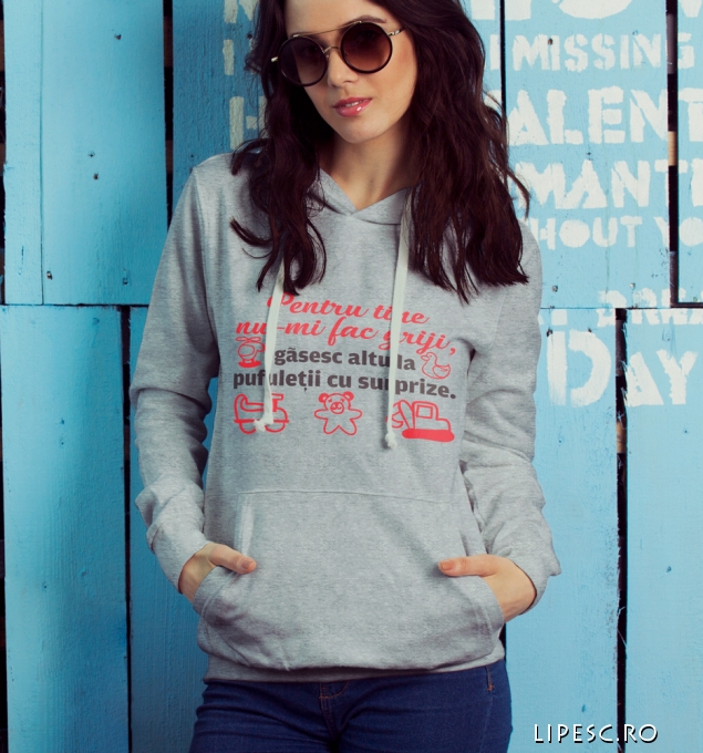 Lipesc.ro - Personalizeaza cu noi - Hanorace personalizate pentru femei