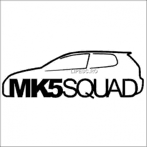 Lipesc.ro - Personalizeaza cu noi - Sticker vw mk5 squad